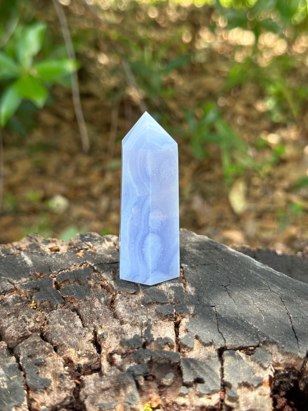 Blue Lace Agate Tower - Etsy