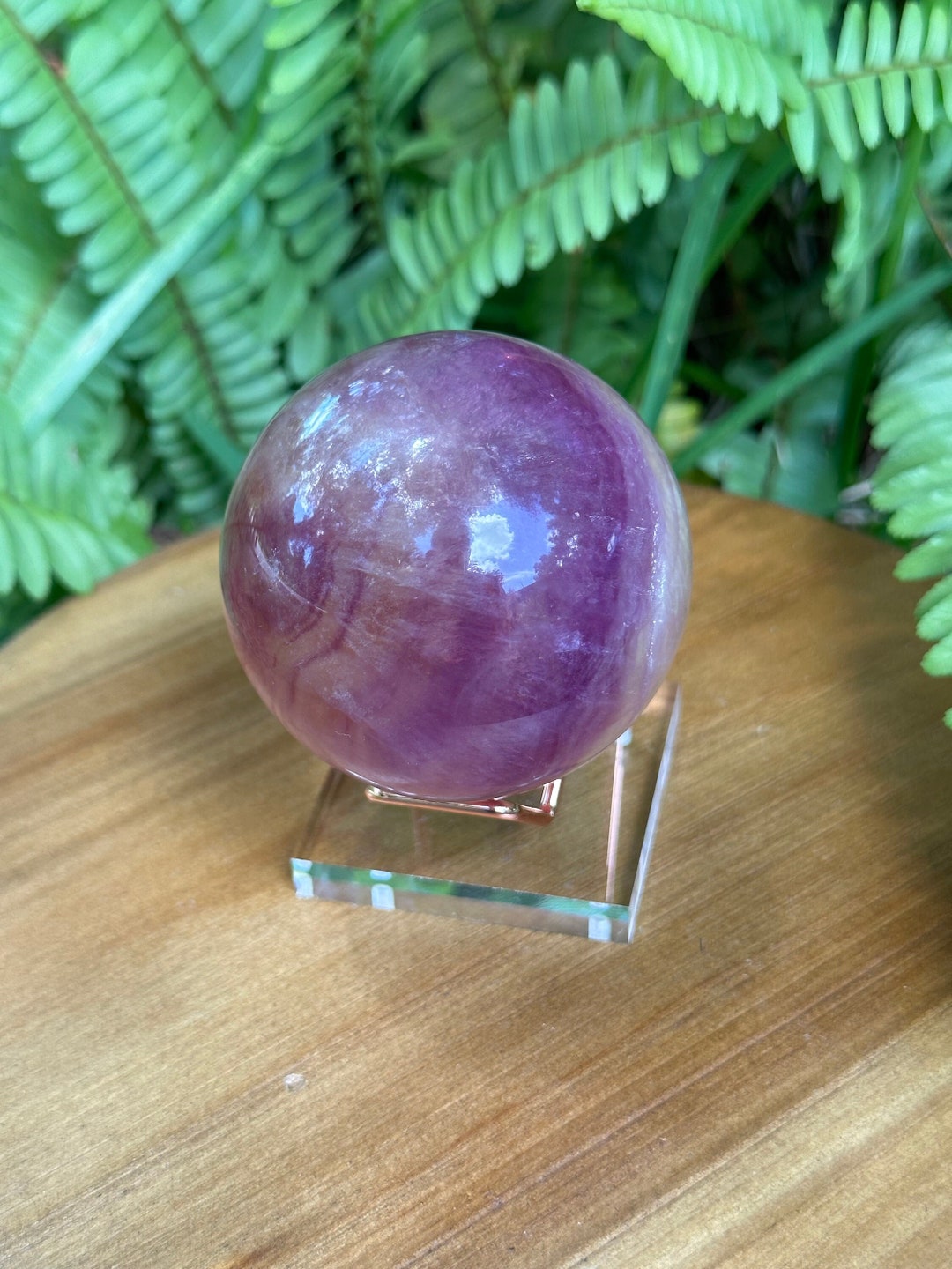 Rainbow Mica Fluorite Sphere - Etsy
