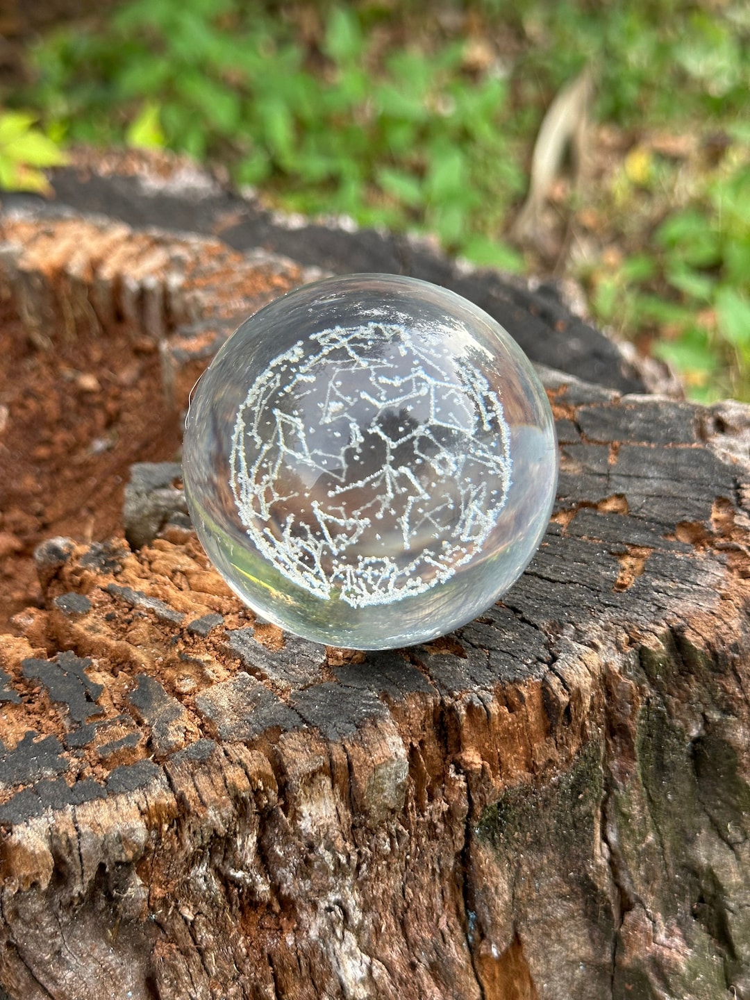 Laser Etched Glass Sphere - Etsy