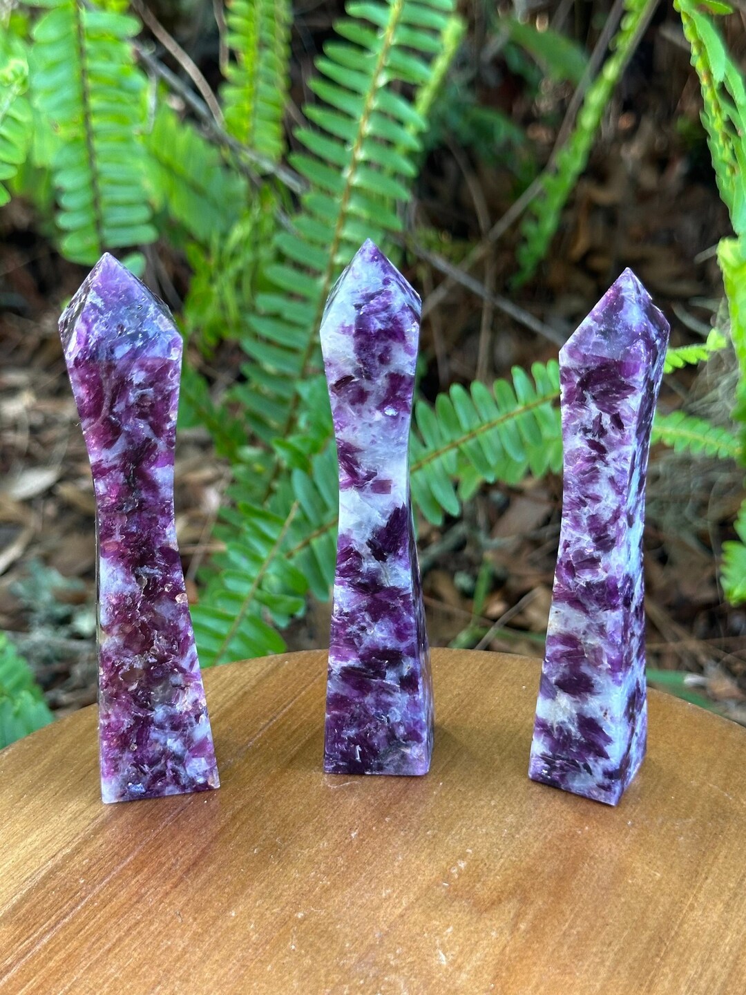 Purple Mica Obelisk - Etsy