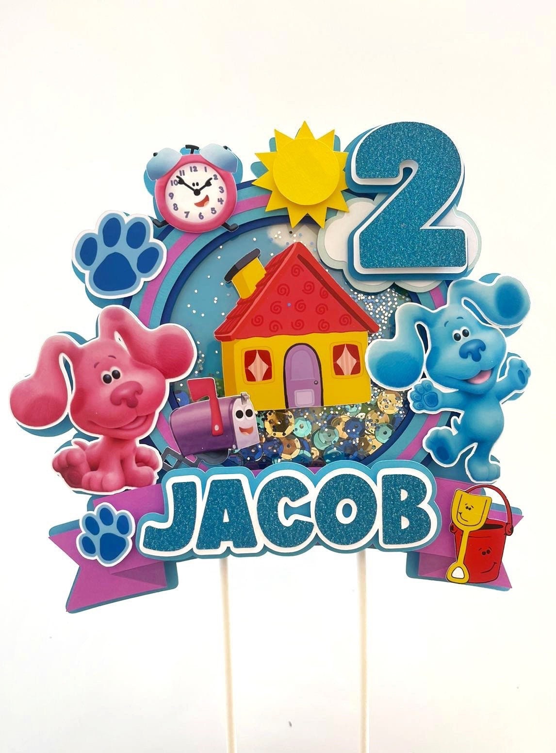 Blues Clues Cake Topper. Blues Clues Cake Topper Shaker Cake - Etsy Finland