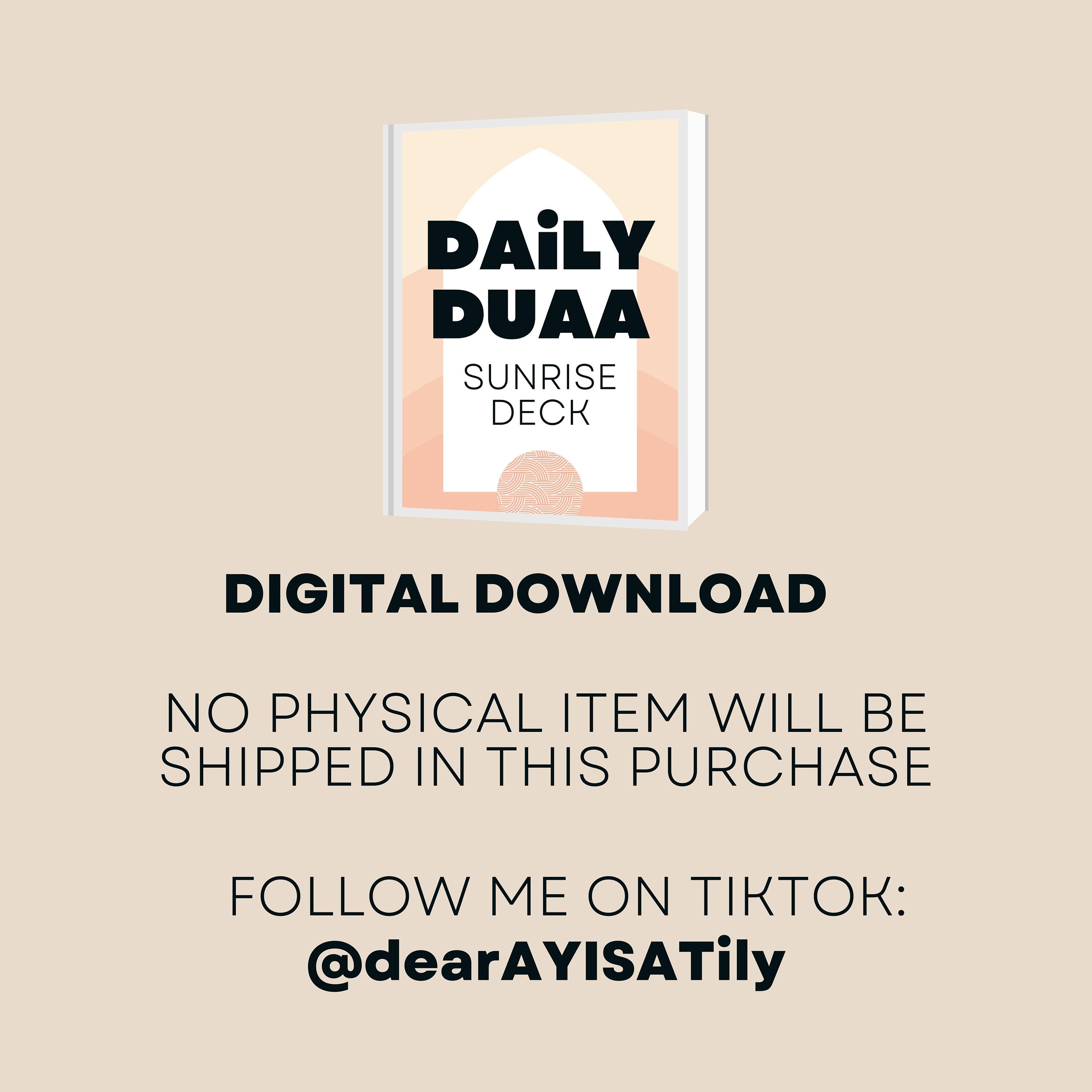 Daily Affirmation Cards Daily Duaa Cards Turning - Etsy