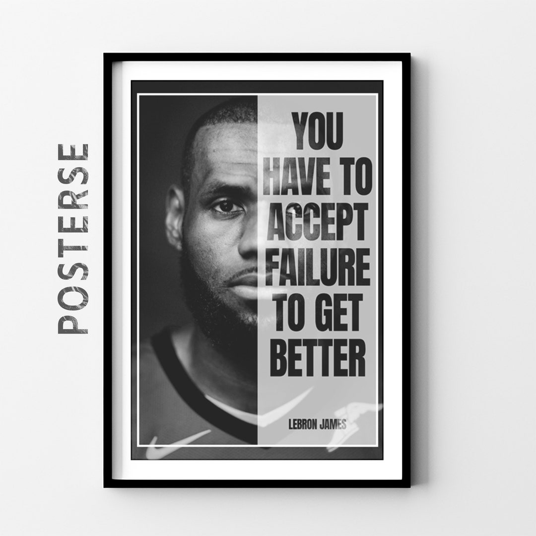 Lebron James Motivational Quote Poster NBA Poster Basketball - Etsy