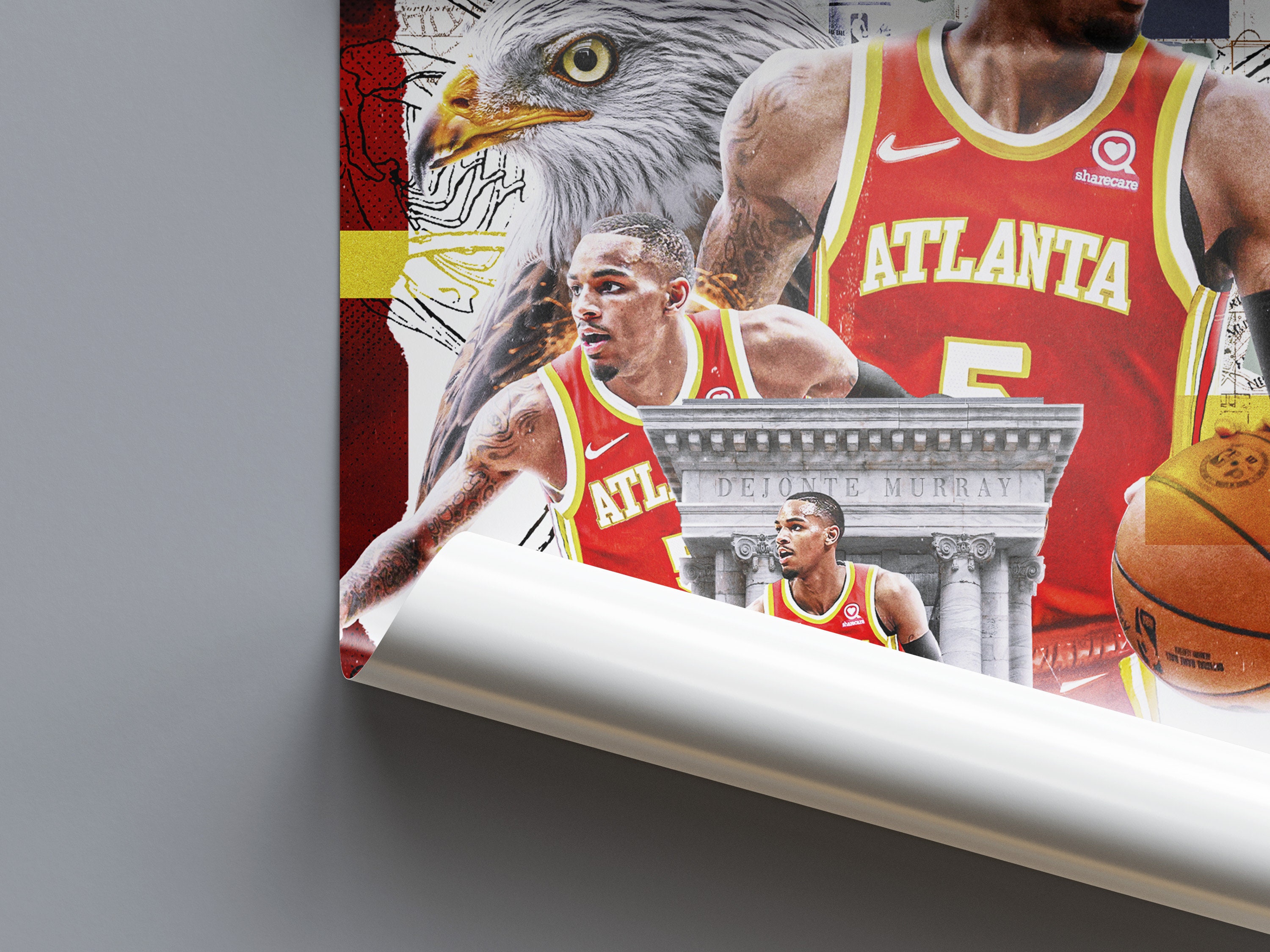 Atlanta Hawks Dejounte Murray NBA Posters - Etsy
