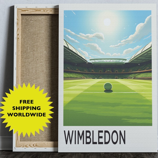 Vintage Wimbledon Poster - Etsy