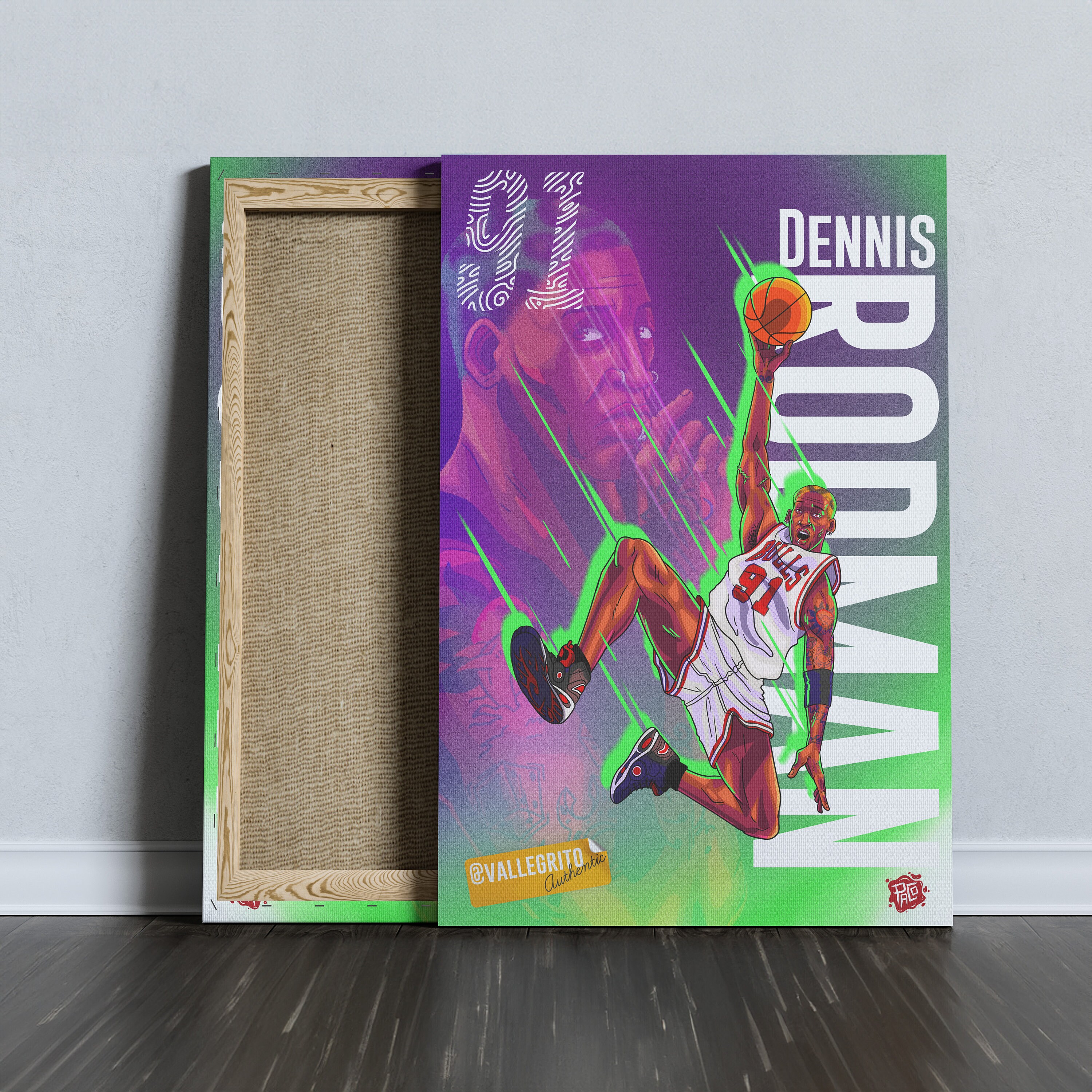 Dennis Rodman Chicago Bulls NBA Posters Basketball Wall Art - Etsy