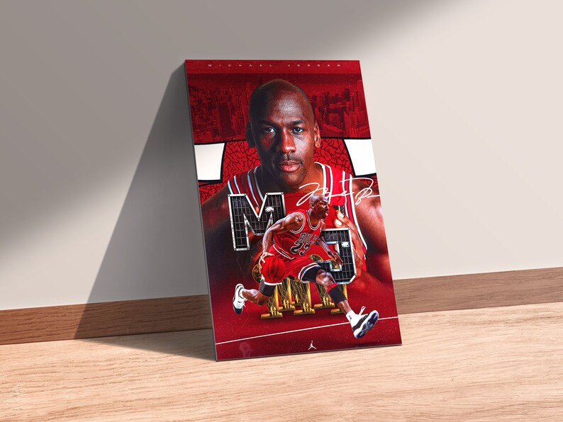 Michael Jordan Poster Chicago Bulls NBA Posters, Trendy Posters ...