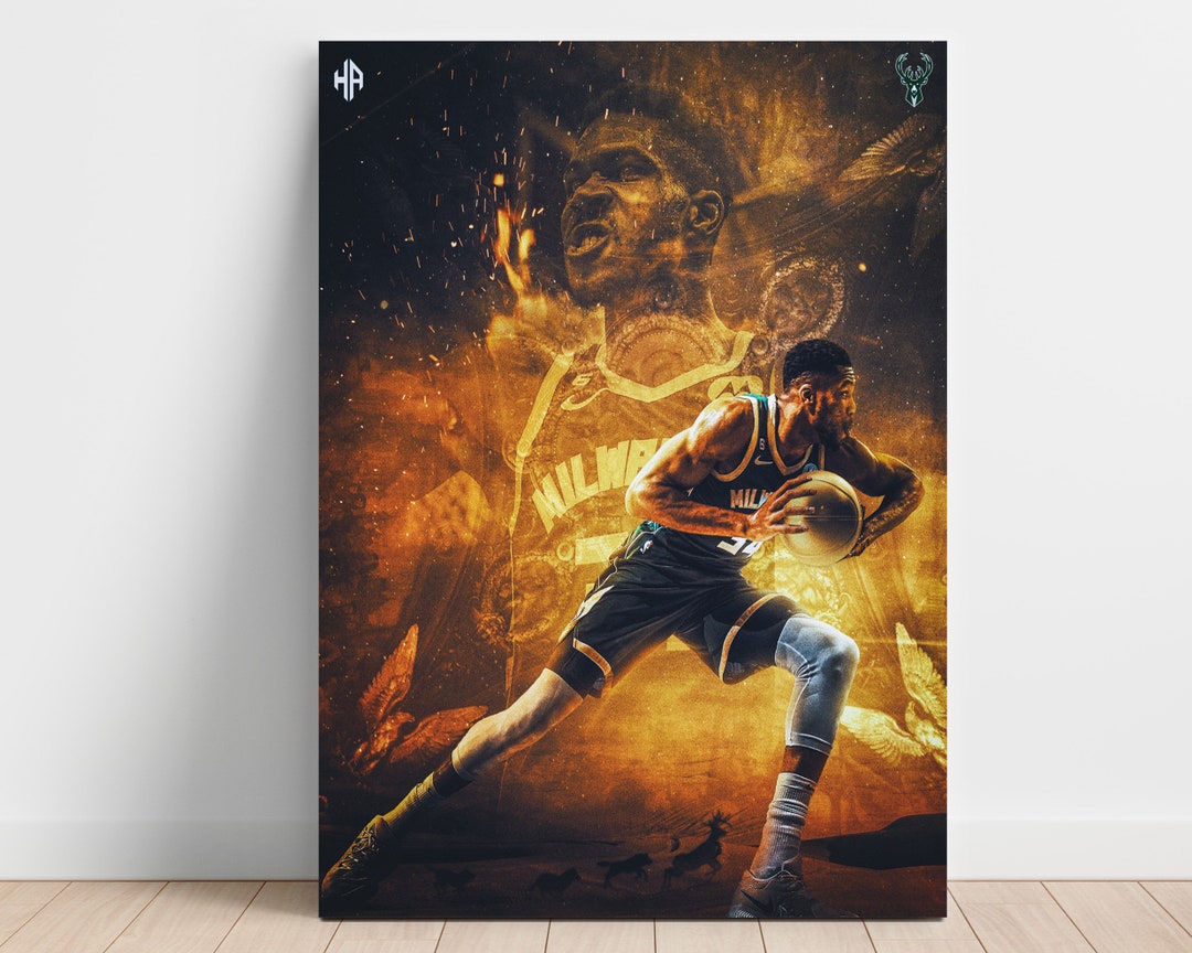 Giannis Antetokounmpo Milwaukee Bucks NBA Posters, Trendy Posters ...