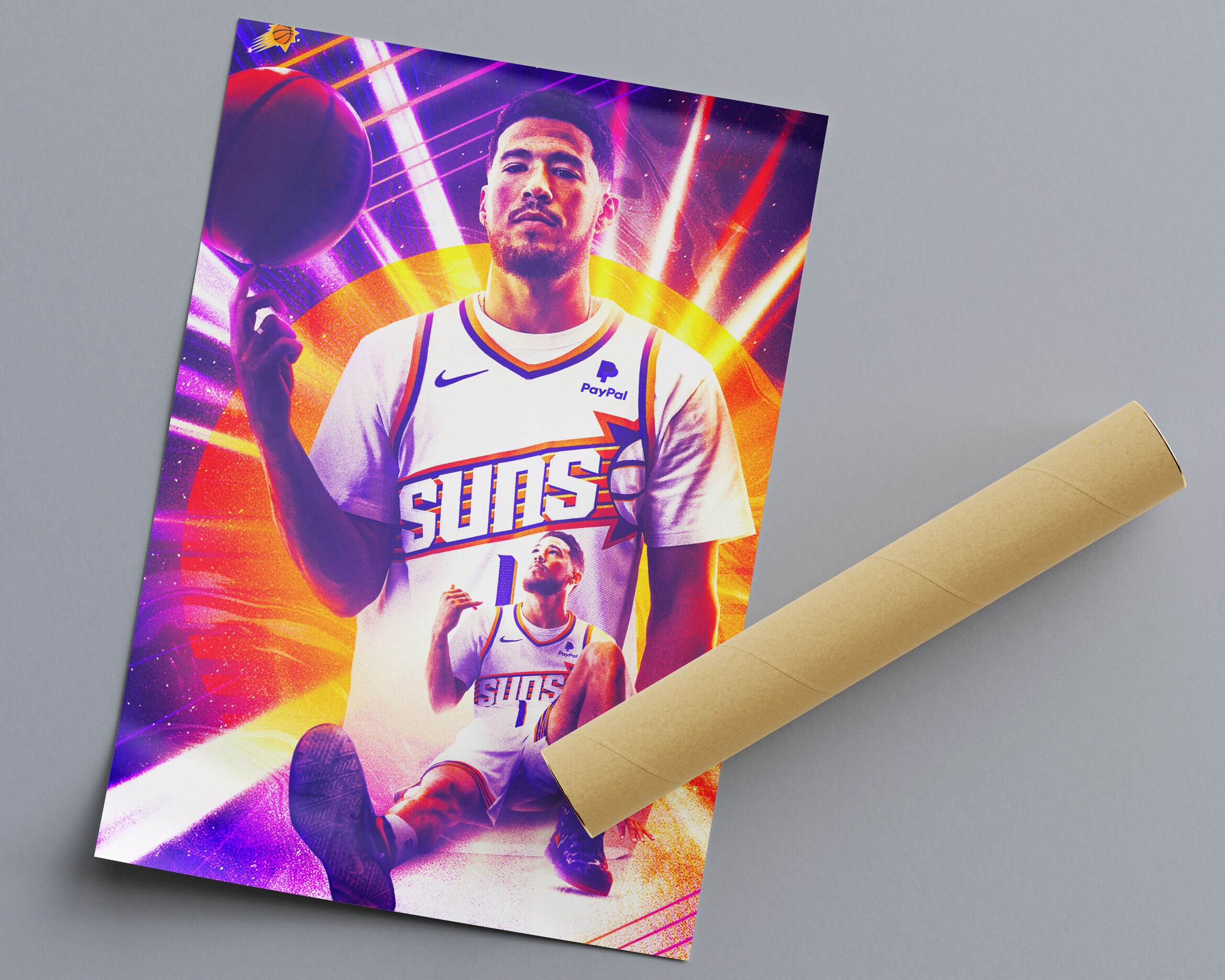 Phoenix Suns Devin Booker NBA Wall Art, Cool Posters, Basketball Coach ...