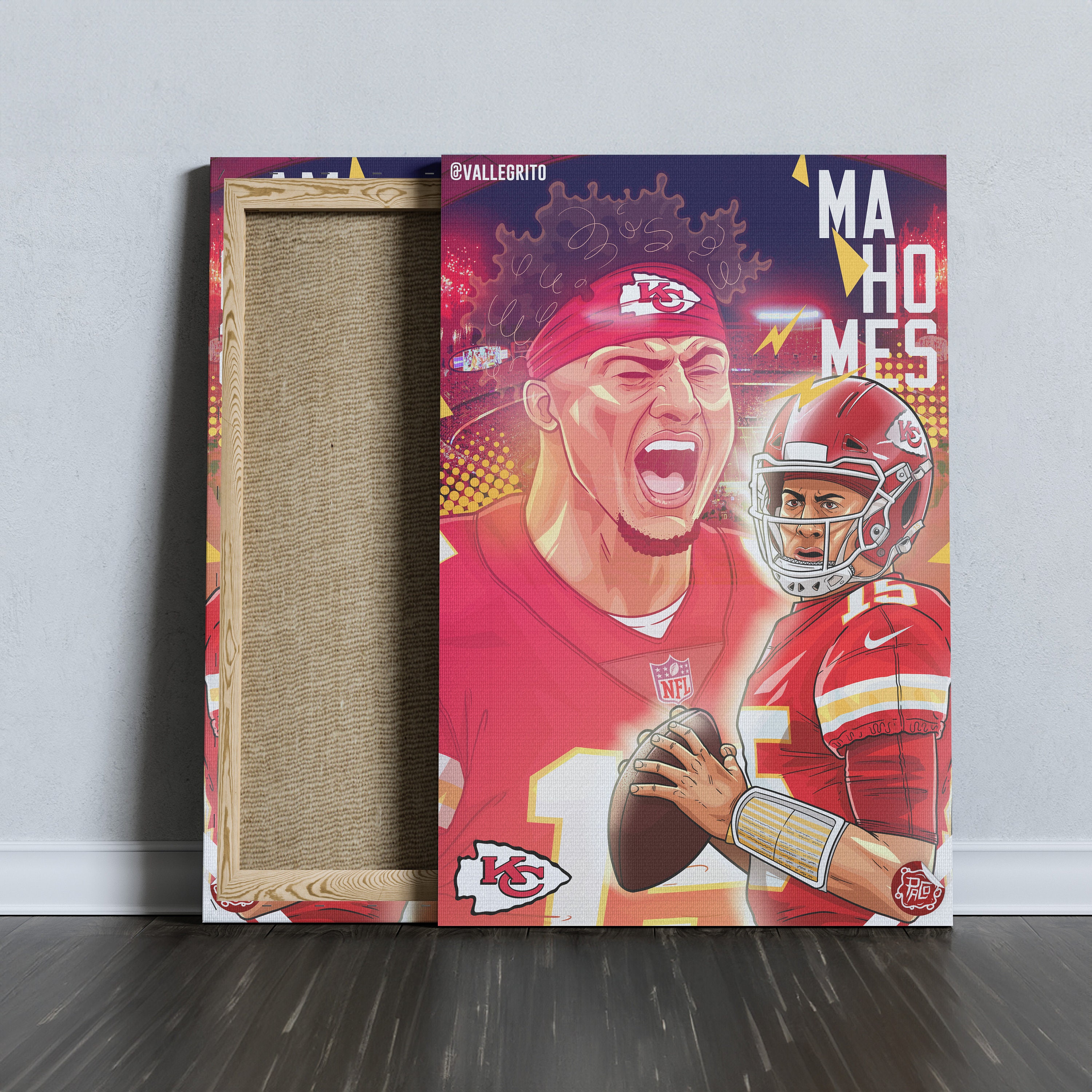 Kansas City Chiefs Poster Patrick Mahomes Print NFL Poster - Etsy