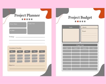 Timeline Chart Project Tracker Digital Planner Template for - Etsy