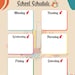 Printable Daily School Schedule, School Schedule, Everyday School ...