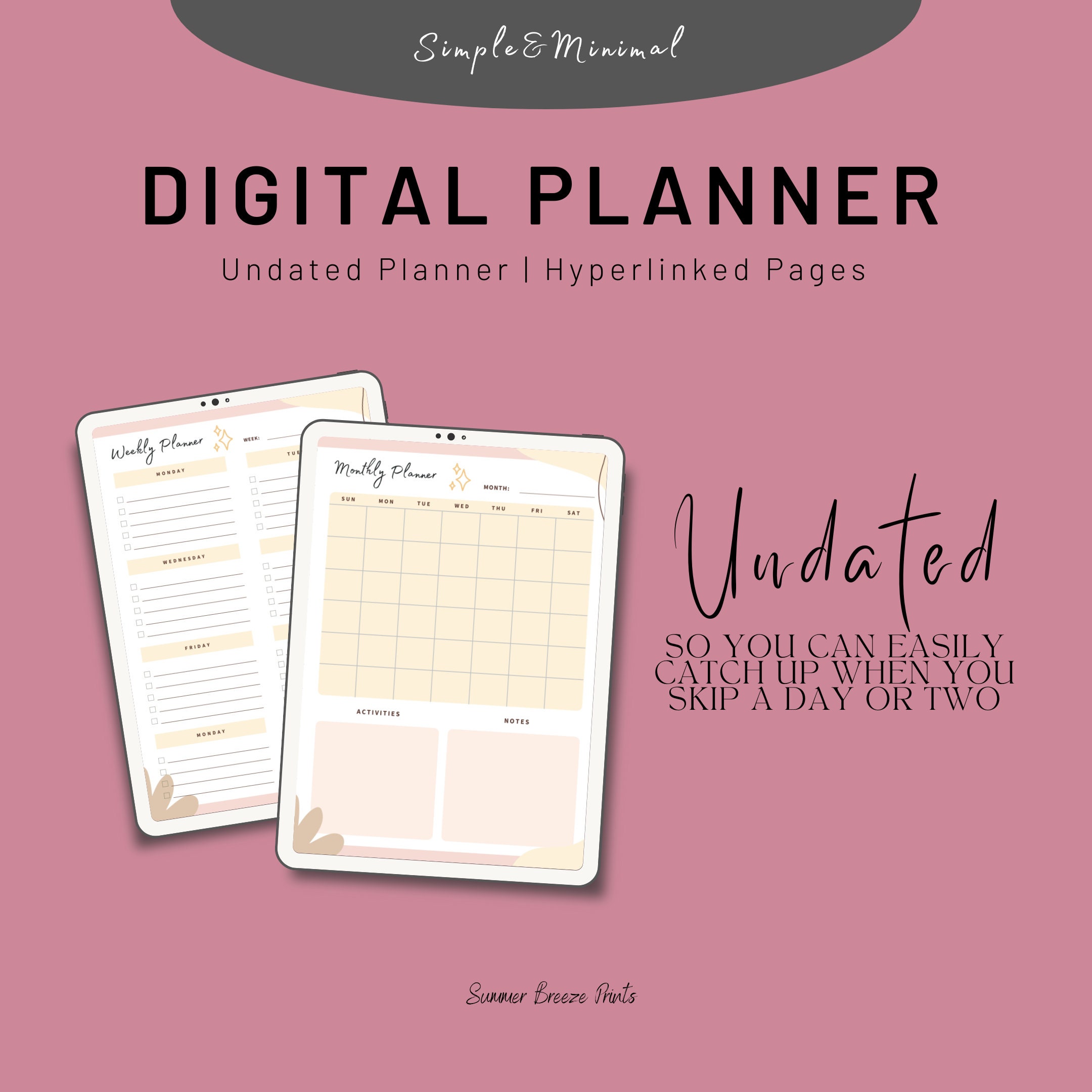 ADHD Planner, ADHD Printable Planner, 10-page Neurodiverse Planner ...