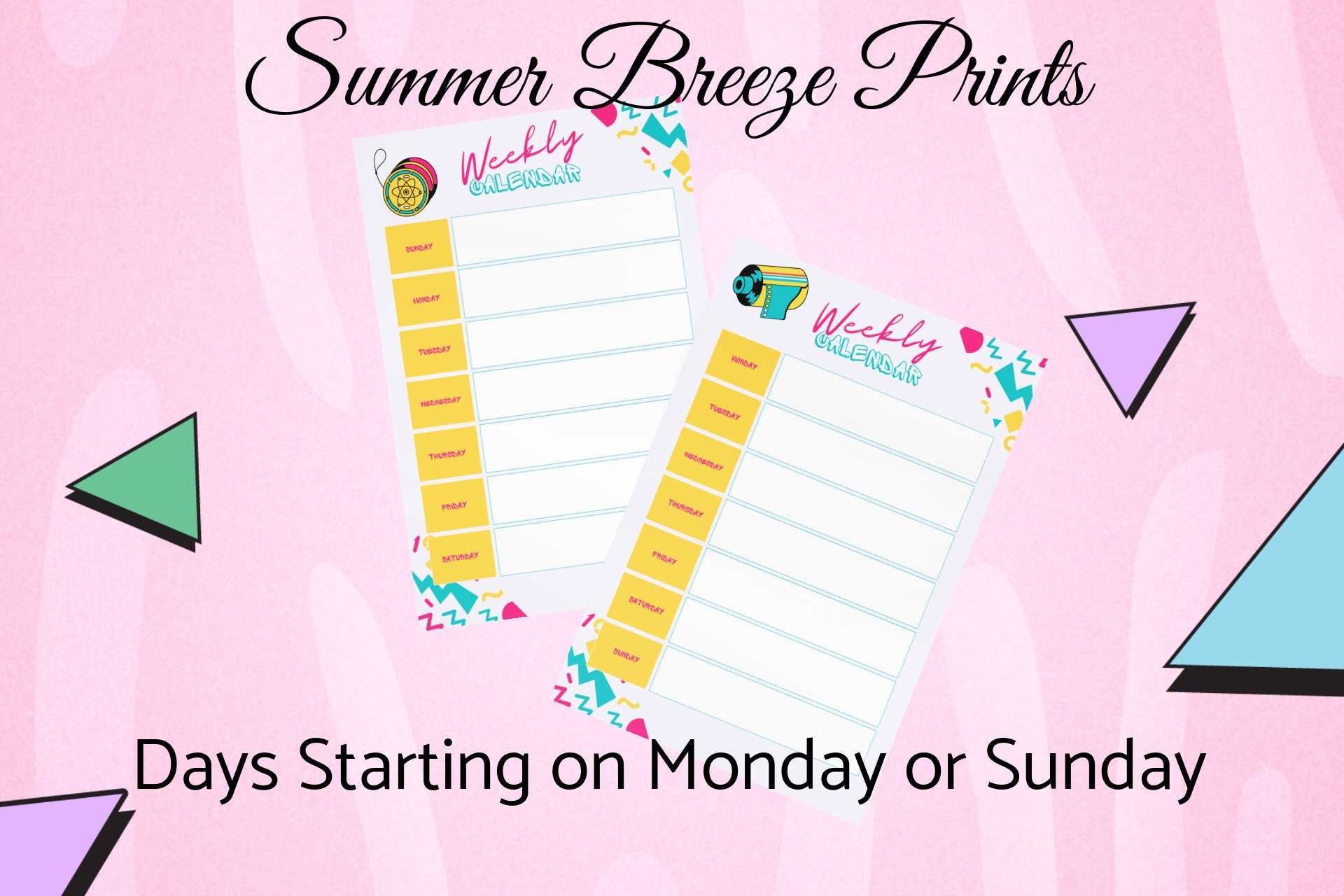 90s Nostalgic Printable Planner | Retro | Budget | Daily | Weekly ...