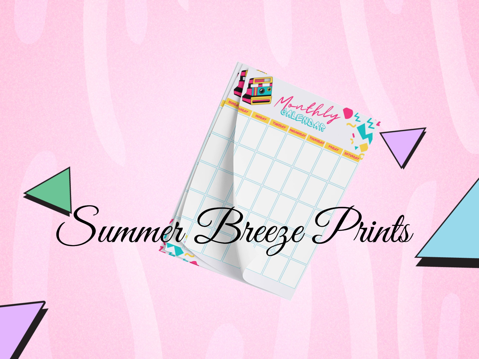 90s Nostalgic Printable Planner | Retro | Budget | Daily | Weekly ...