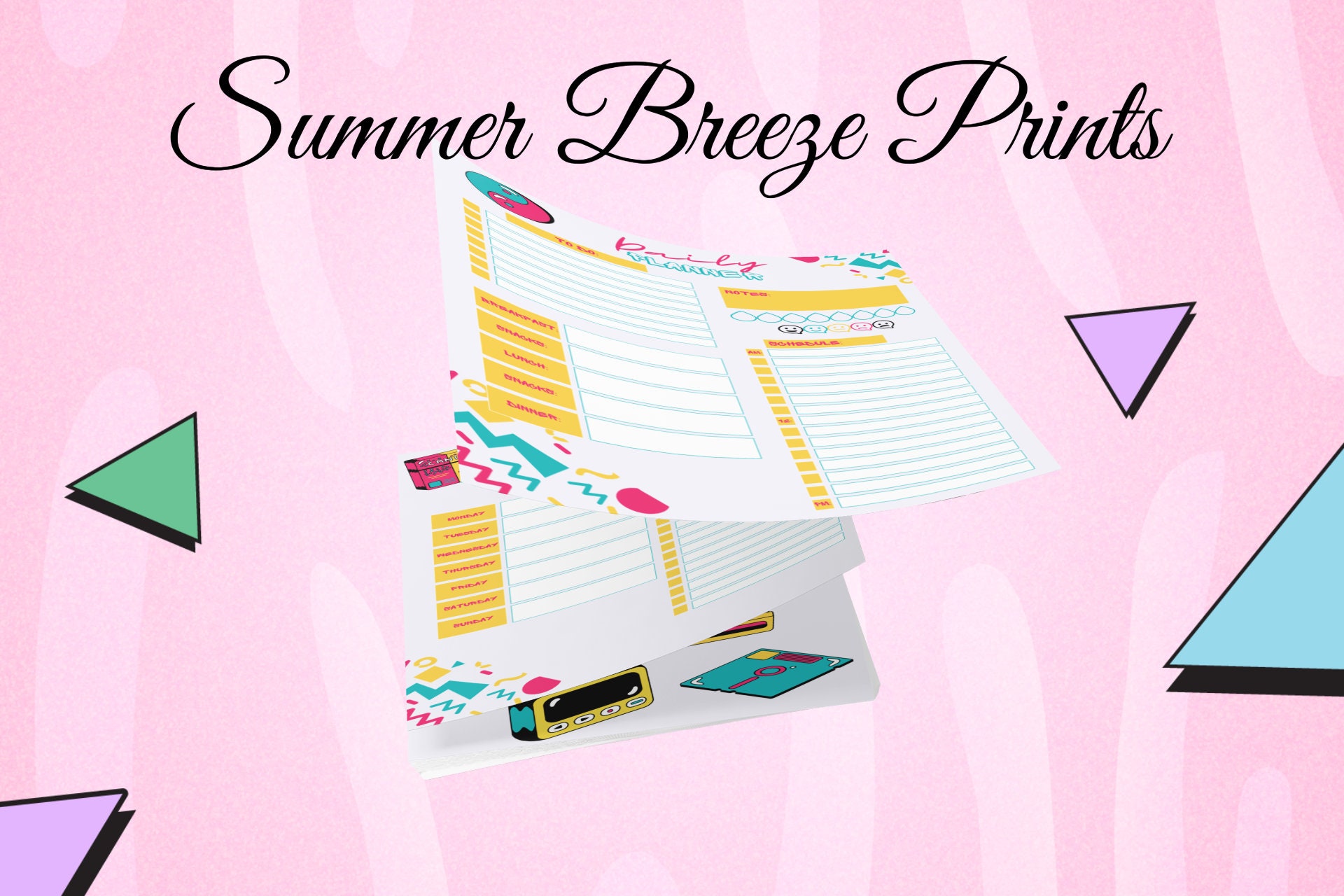 90s Nostalgic Printable Planner | Retro | Budget | Daily | Weekly ...