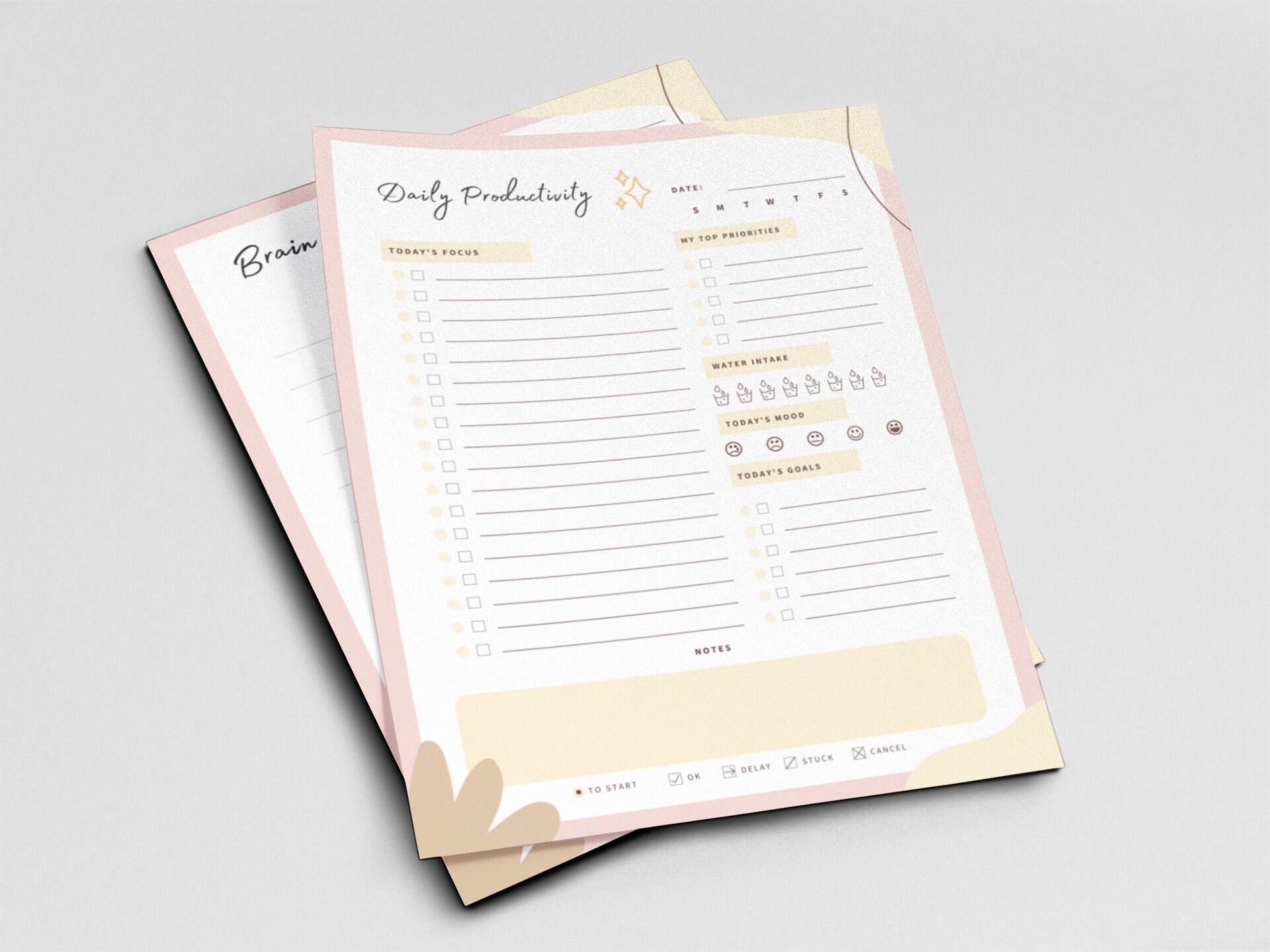 ADHD Planner, ADHD Printable Planner, 10-page Neurodiverse Planner ...