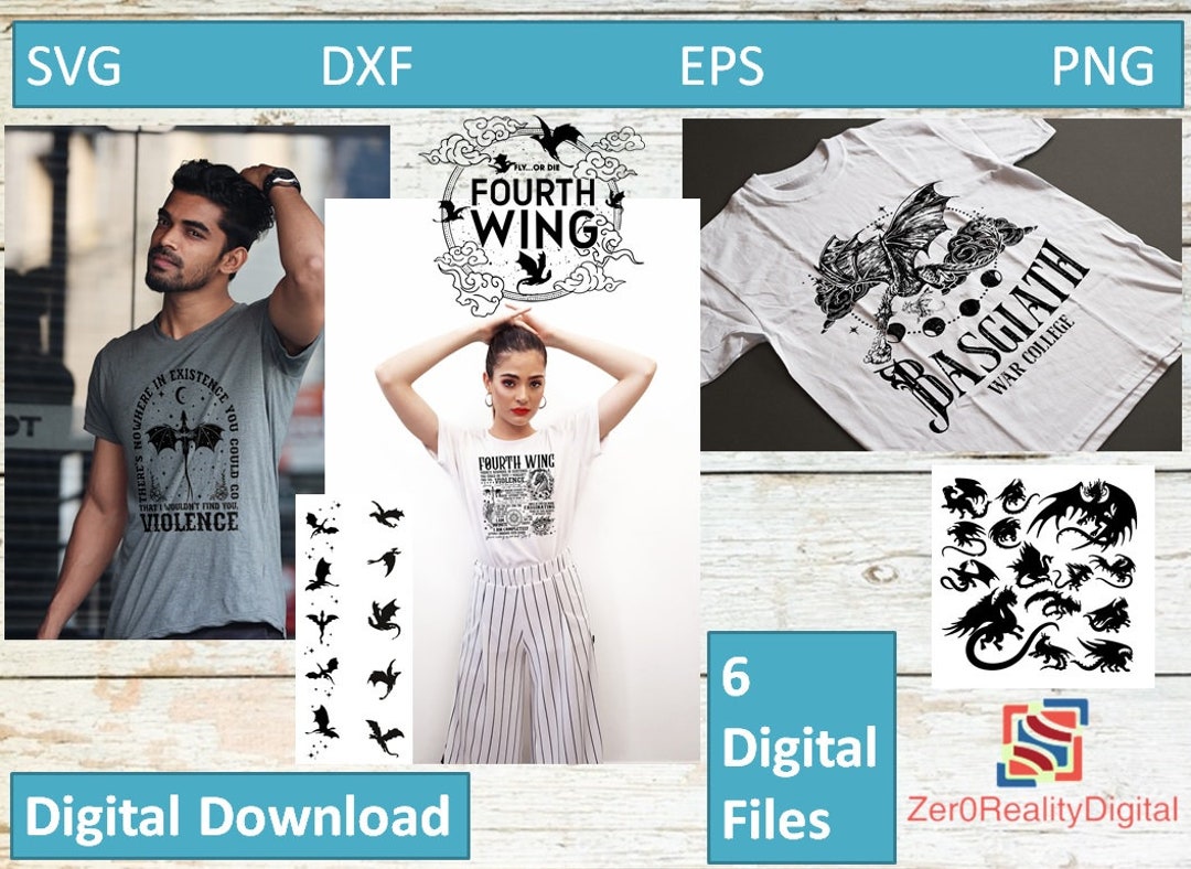 Fourth Wing SVG Bundle - Etsy Australia