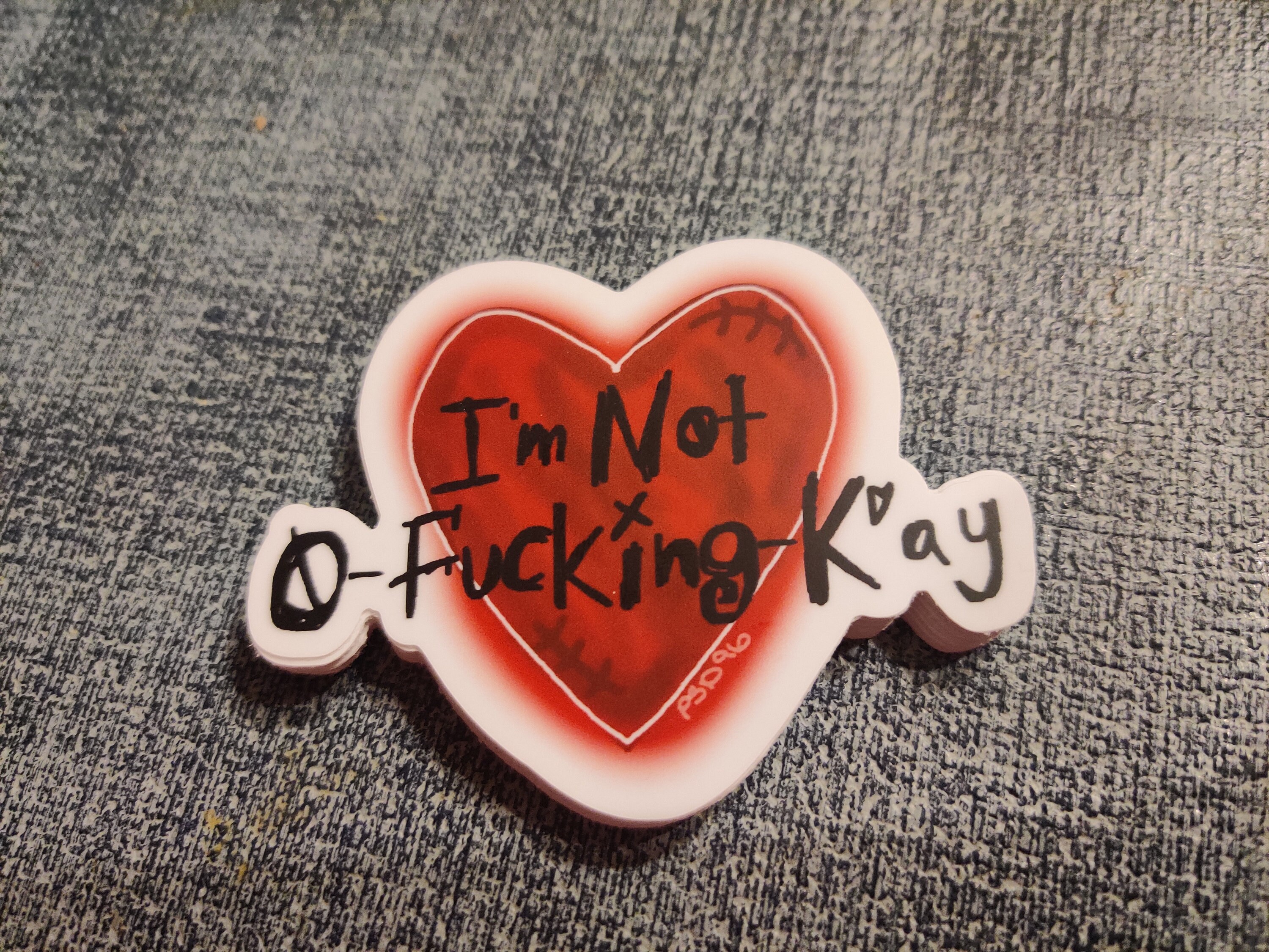 MCR "i'm Not Okay" Inspired Sticker - Etsy