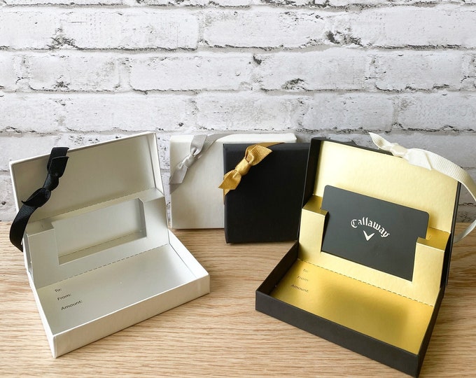 Luxury Gift Card Boxes With Magnetic Lid, Gift Card Presentation Boxes ...