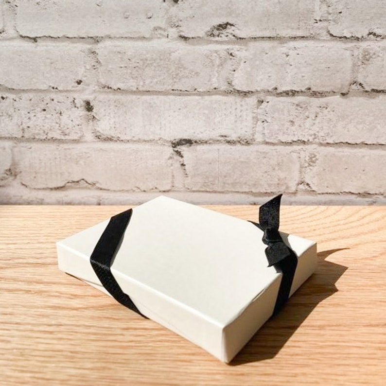 Gift Card Holder Box - Soft Touch Black and White With Metallic Pop up ...