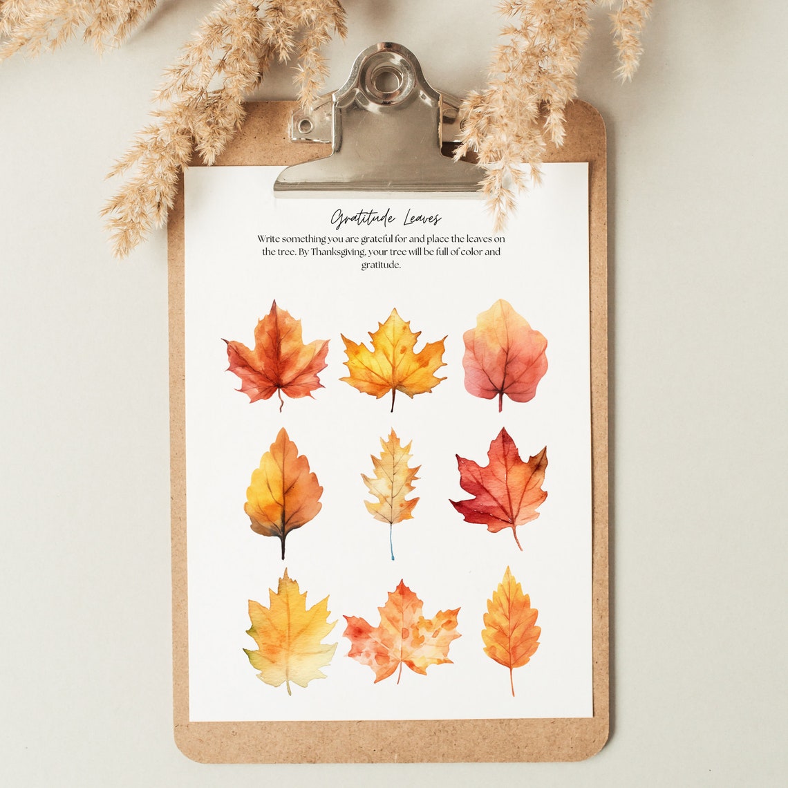 30 Days of Thanksgiving, Printable Digital Download, Family Gratitude ...