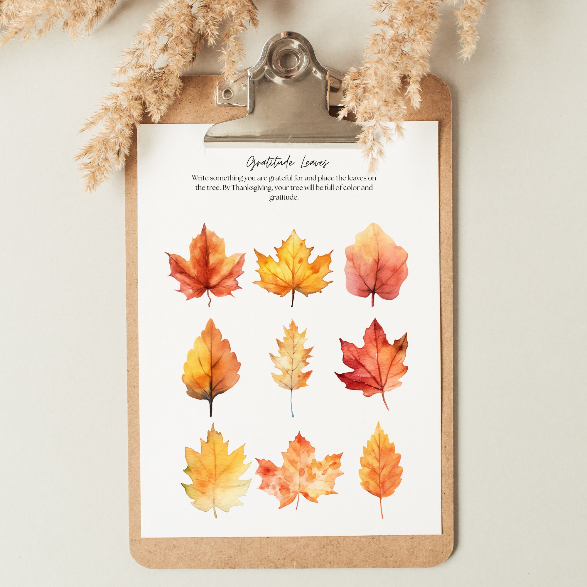30 Days of Thanksgiving, Printable Digital Download, Family Gratitude ...
