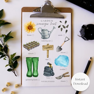 Garden Scavenger Hunt, Outdoorsy Game, Nature Kids, Outdoor Game ...