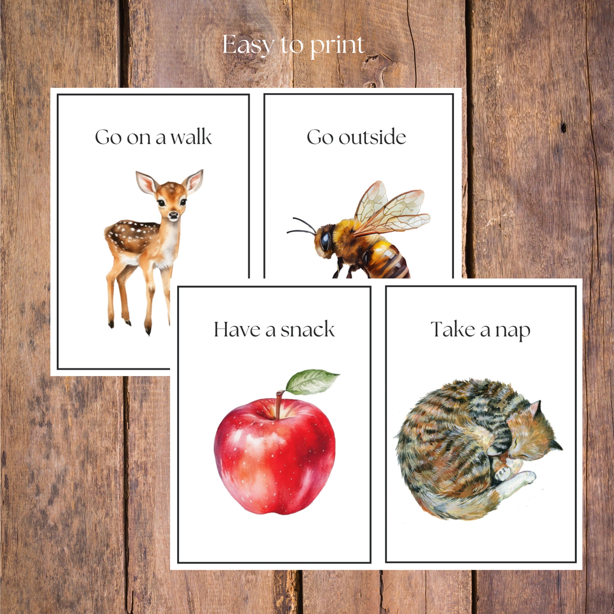 Calm Down Corner Kit, Instant Download, Printable Watercolor for Kids ...