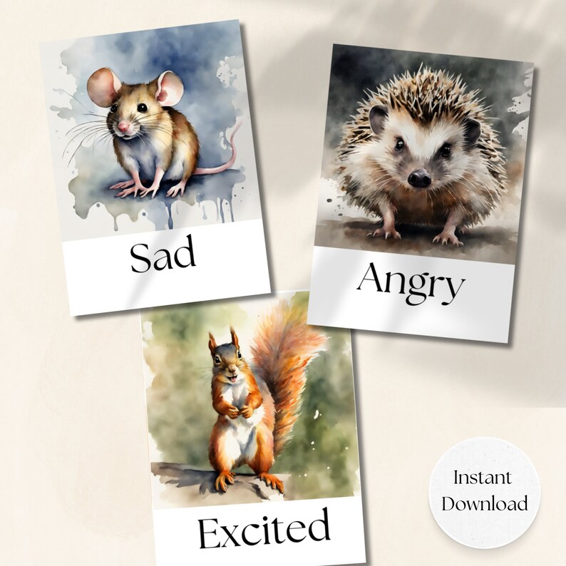 Calm Down Corner Kit, Instant Download, Printable Watercolor for Kids ...