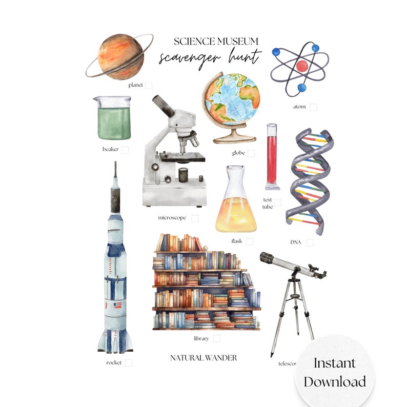 Science Museum Scavenger Hunt, Learn About Science, Homeschool Science ...