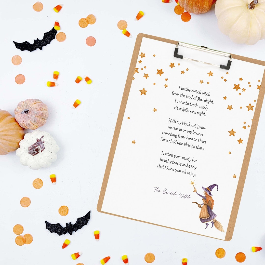 Switch Witch Bundle, Printable Instant Download Watercolor for Kids - Etsy