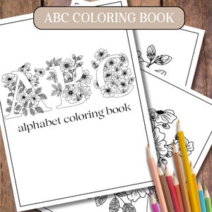 Alphabet Coloring Pages, ABC Coloring Activity, for Preschool Kids ...