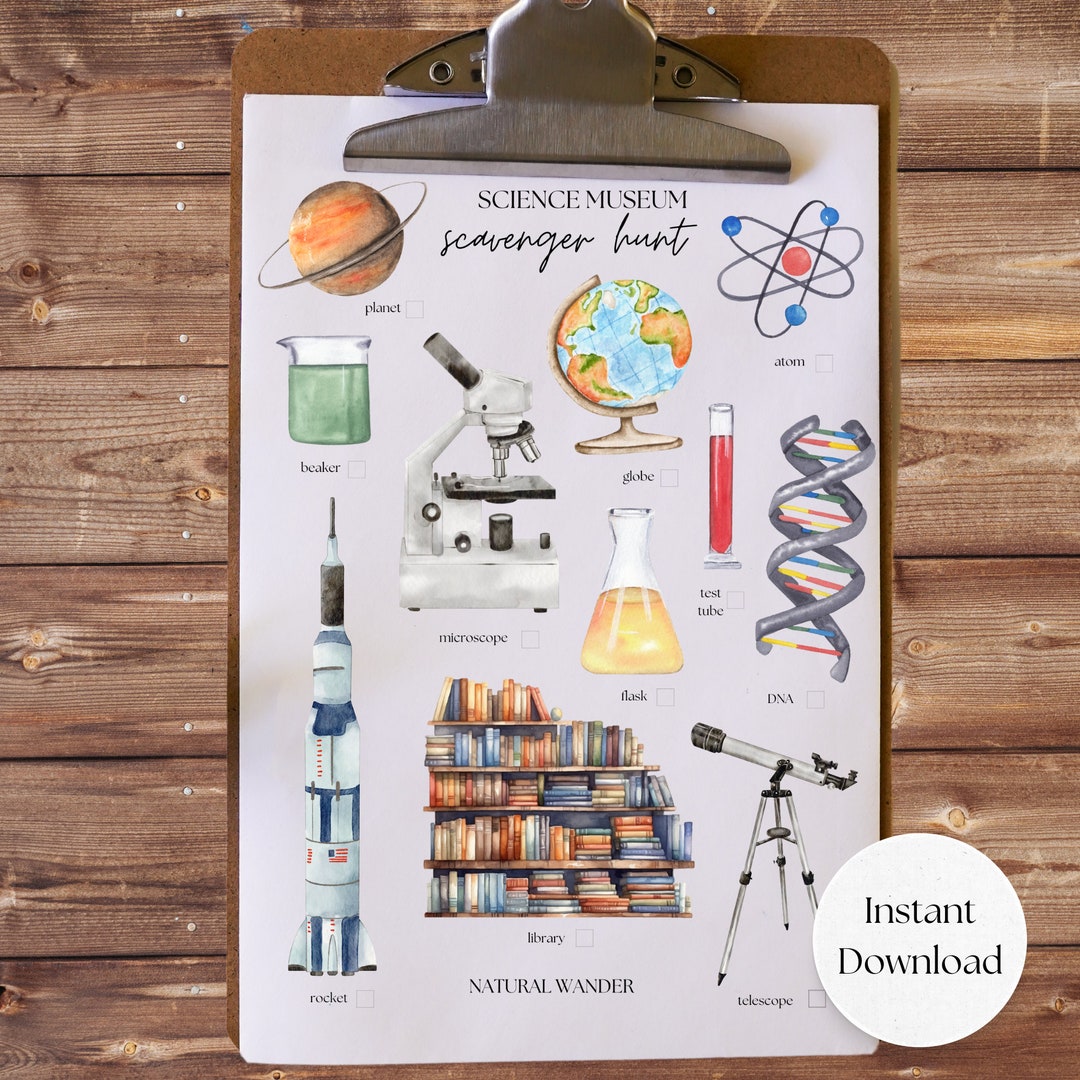 Science Museum Scavenger Hunt, Learn About Science, Homeschool Science ...