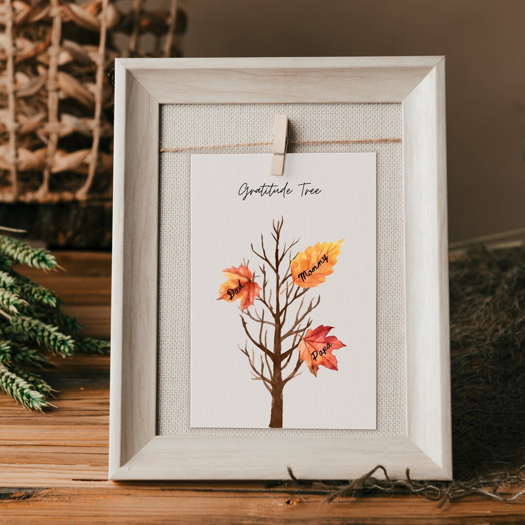 30 Days of Thanksgiving, Printable, Card Set, Thankful Tree, Family Fun ...