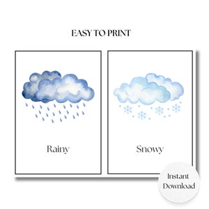 Weather Printable Activities Bundle, Instant Digital Download ...
