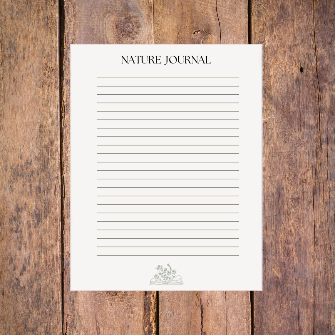 Nature Journal, Printable, Instant Download, Get Outside, Forest ...