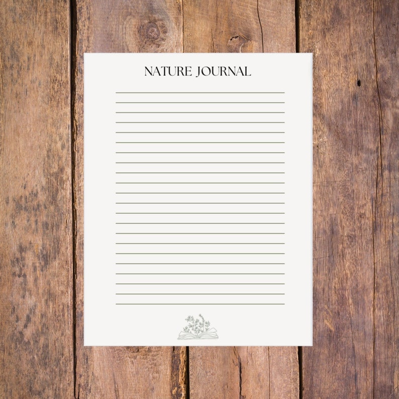 Nature Journal, Printable, Instant Download, Get Outside, Forest ...