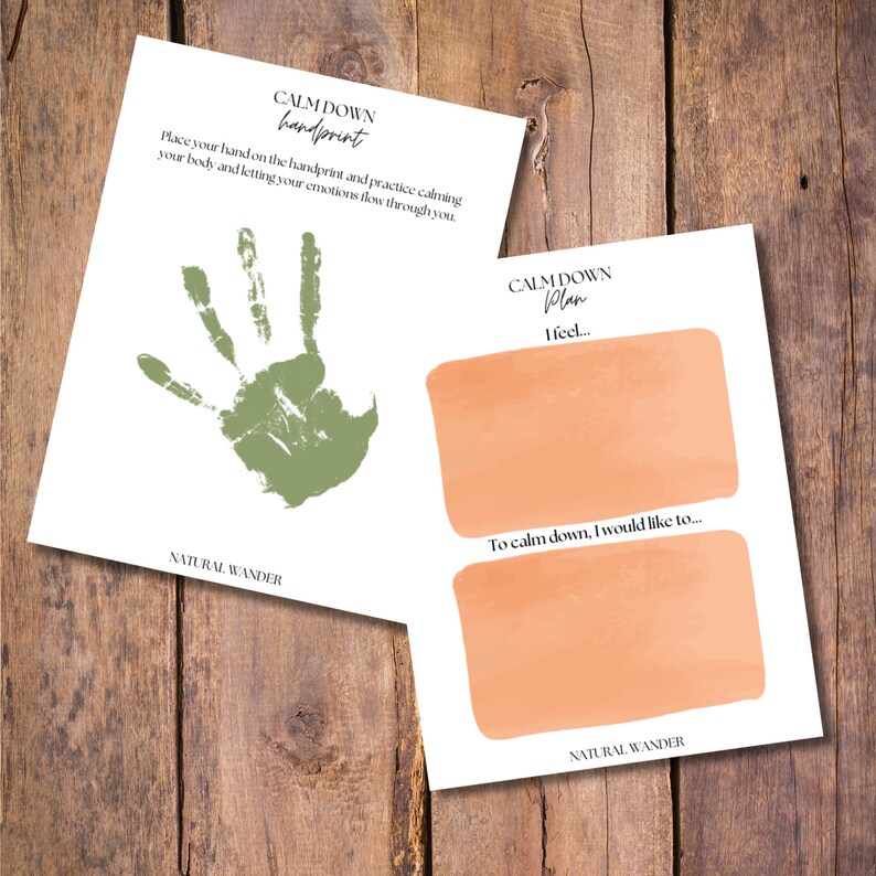 Calm Down Corner Kit, Instant Download, Printable Watercolor for Kids ...