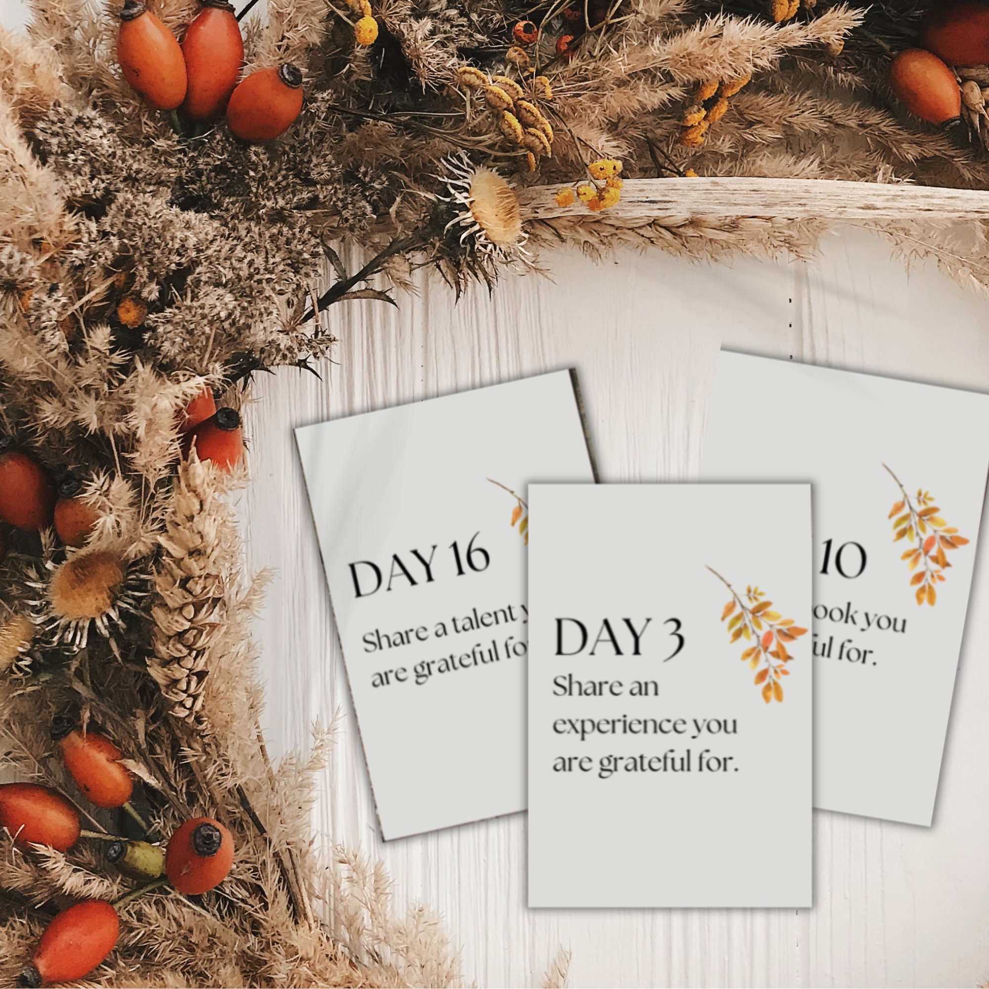 30 Days of Thanksgiving, Printable Digital Download, Family Gratitude ...