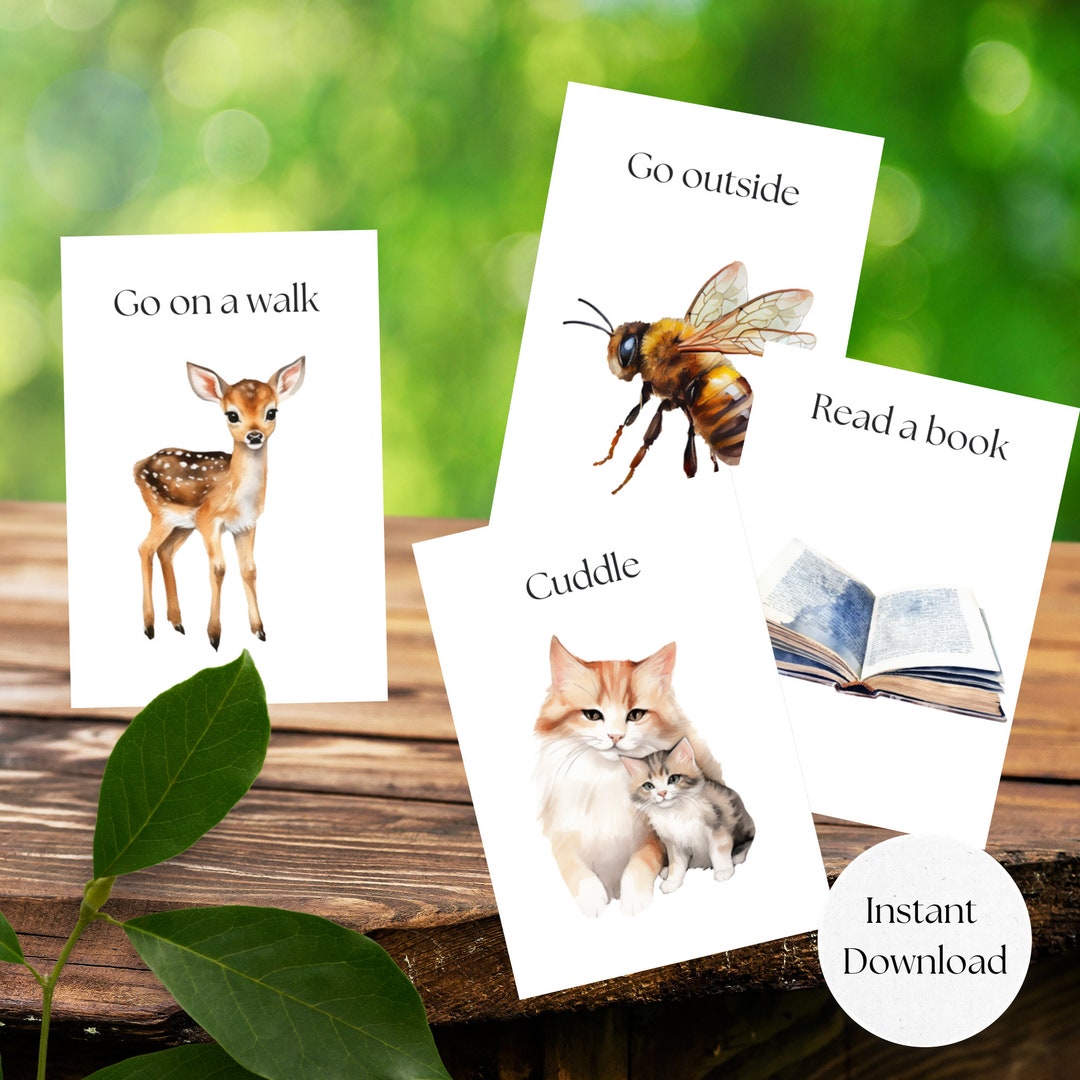 Calm Down Cards Set of 20 Printable Cards Tools for Calm - Etsy