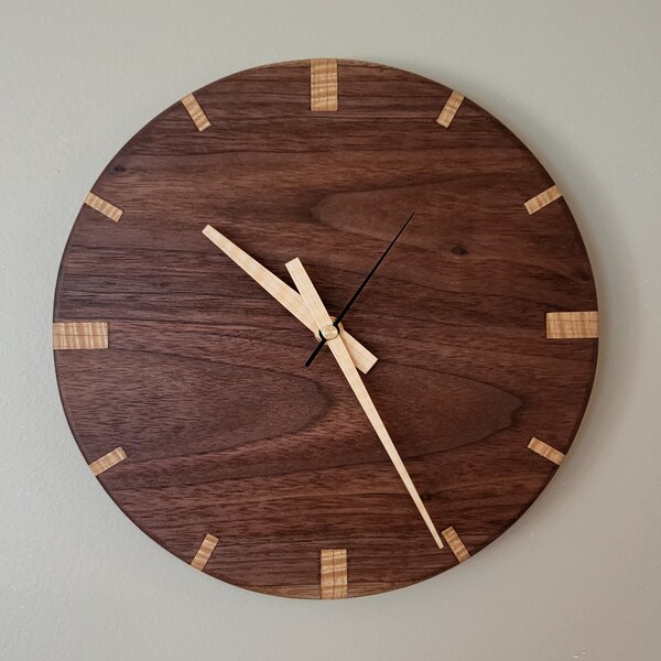 Walnut Clock - Etsy