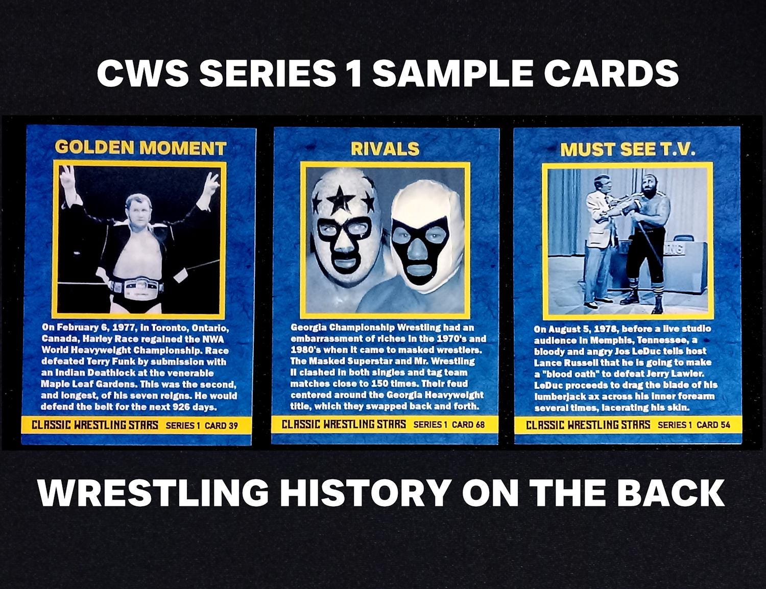 CLASSIC WRESTLING STARS Series 1 Trading Cards Sealed Pack - Etsy