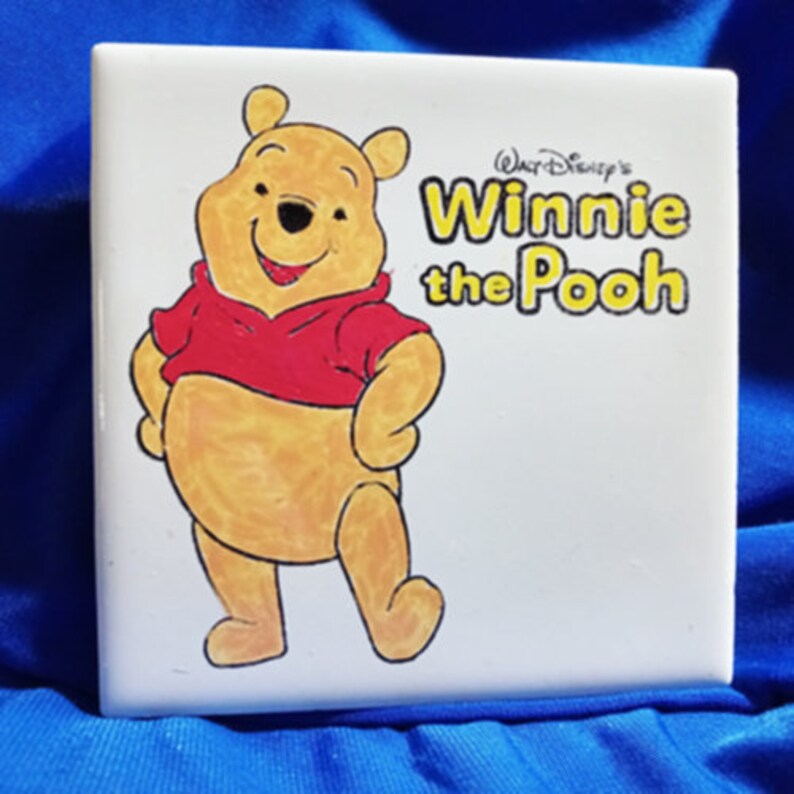 Winnie the Pooh Laser Engraved Ceramic Tile Coaster - Etsy Winnie the Pooh Laser Engraved Ceramic Tile Coaster - Etsy