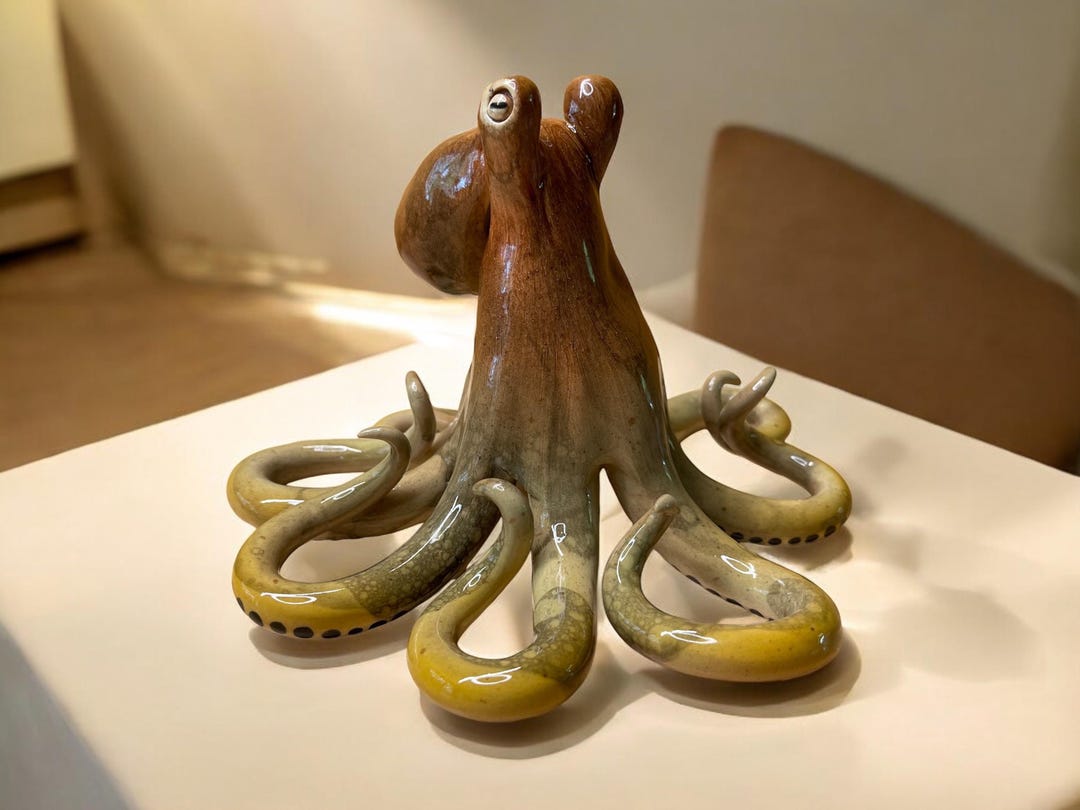 Ceramic Octopus Handmade Fits With Any Ocean and Beach Theme Decor ...