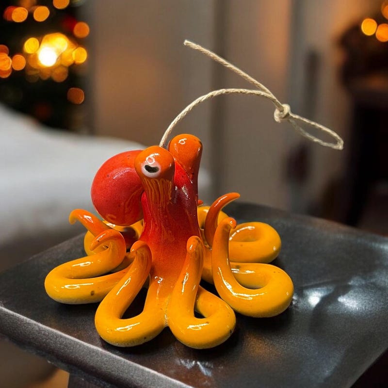 Orange Octopus - Etsy