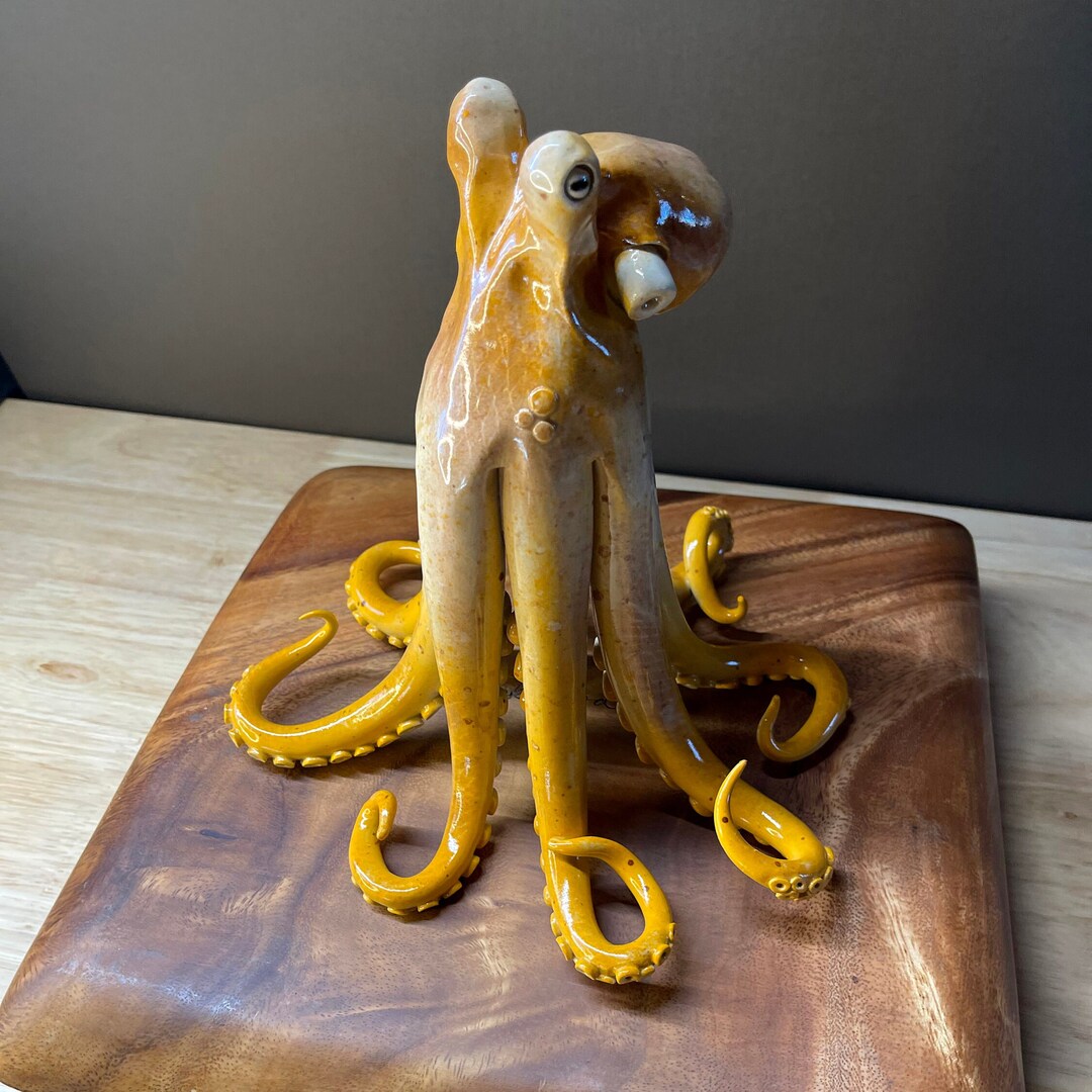 Ceramic Octopus Handmade Tabletop Sculpture sun Scooter is the Perfect ...