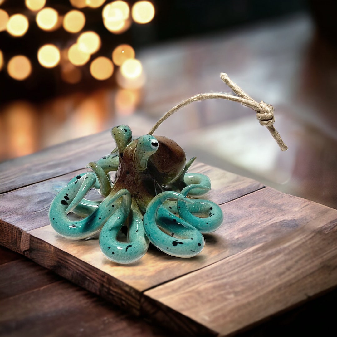 Octopus Hanging Ornament blue - Etsy