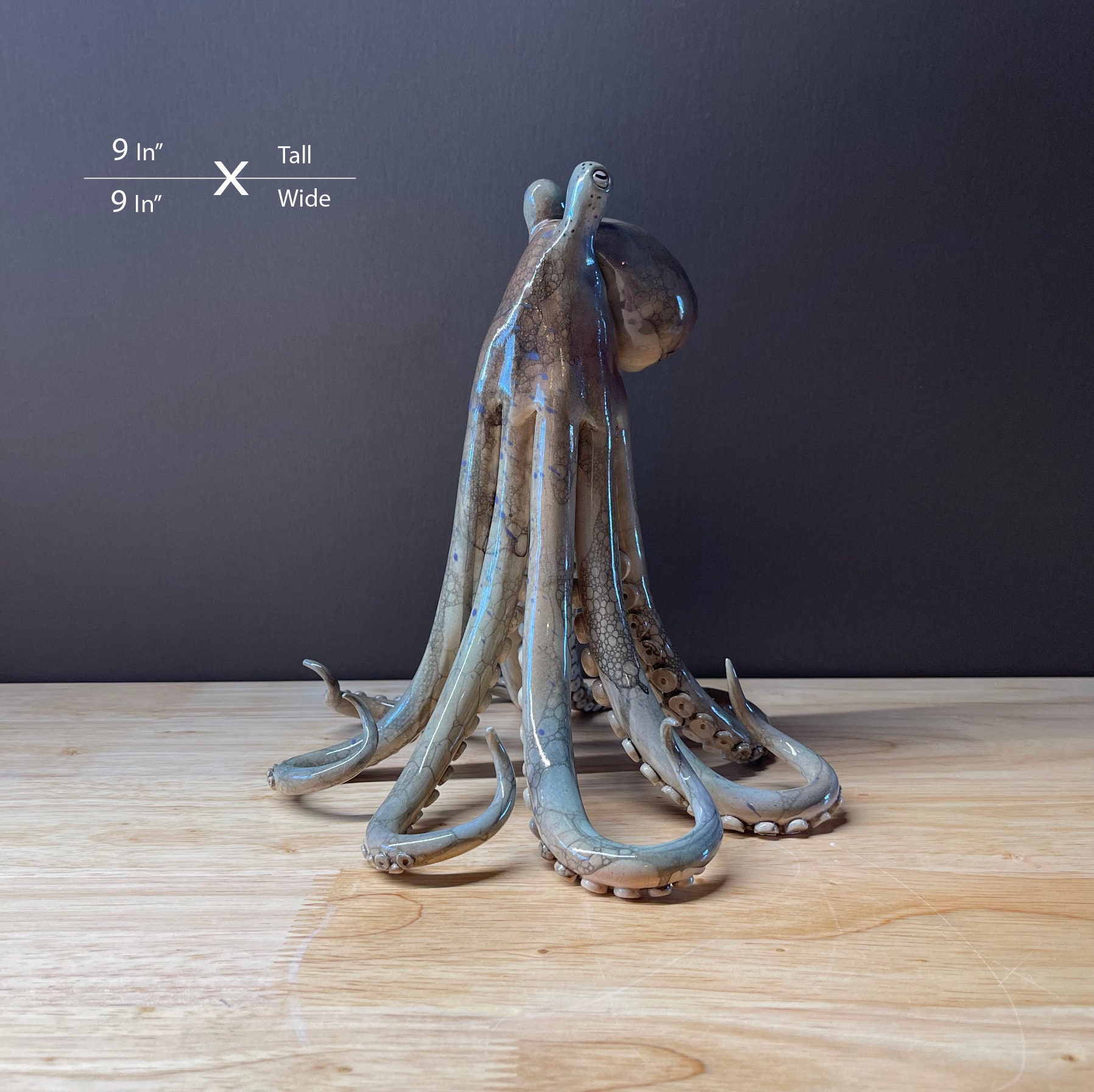 Handmade Tabletop Ceramic Octopus Sculpture reef Rider is the Perfect ...