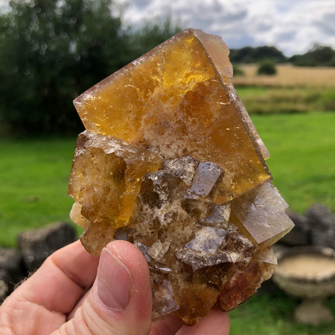Yellow Fluorite Specimen Appleby UK - Etsy